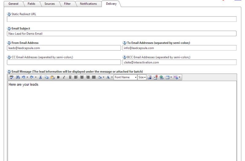 Bulk Email Delivery | Lead Distribution | Lead Capsule