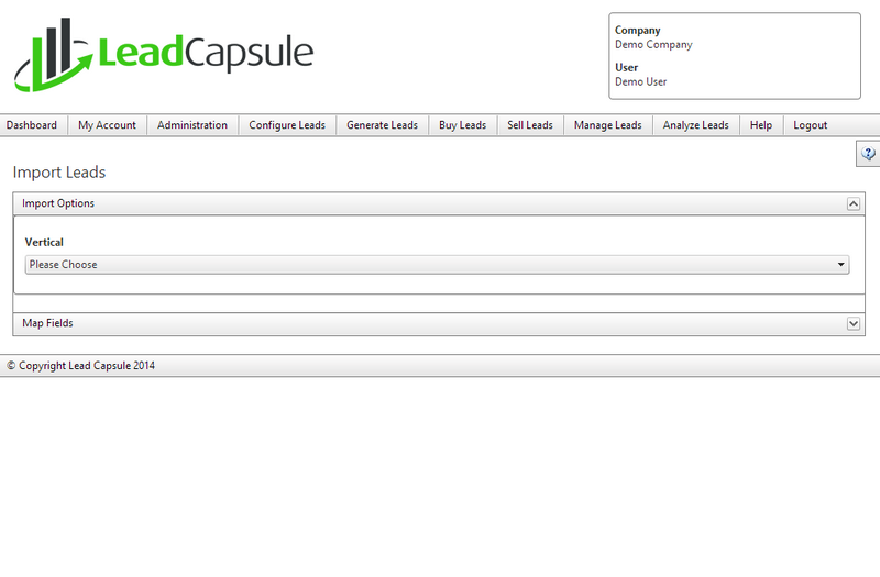 Bulk Import Leads | Features | Lead Capsule