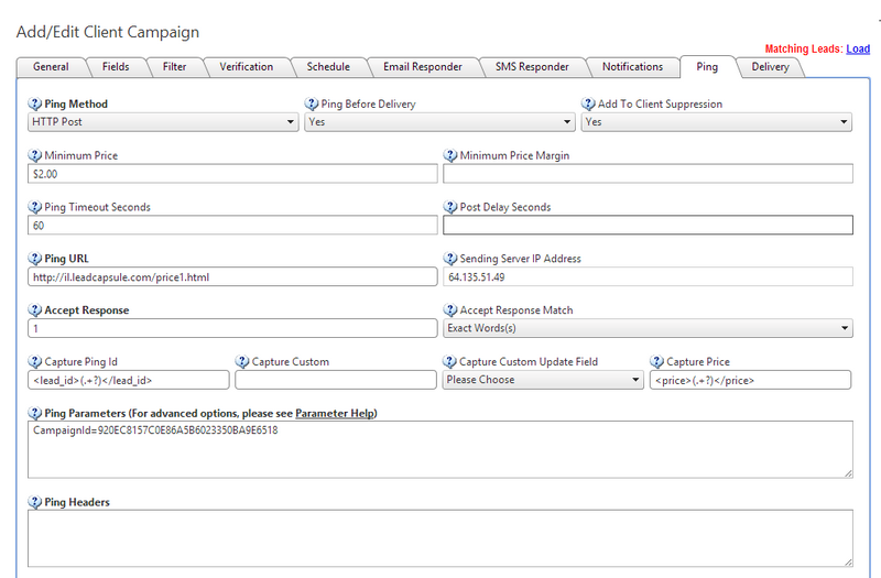 Ping / Post | Features | Lead Capsule